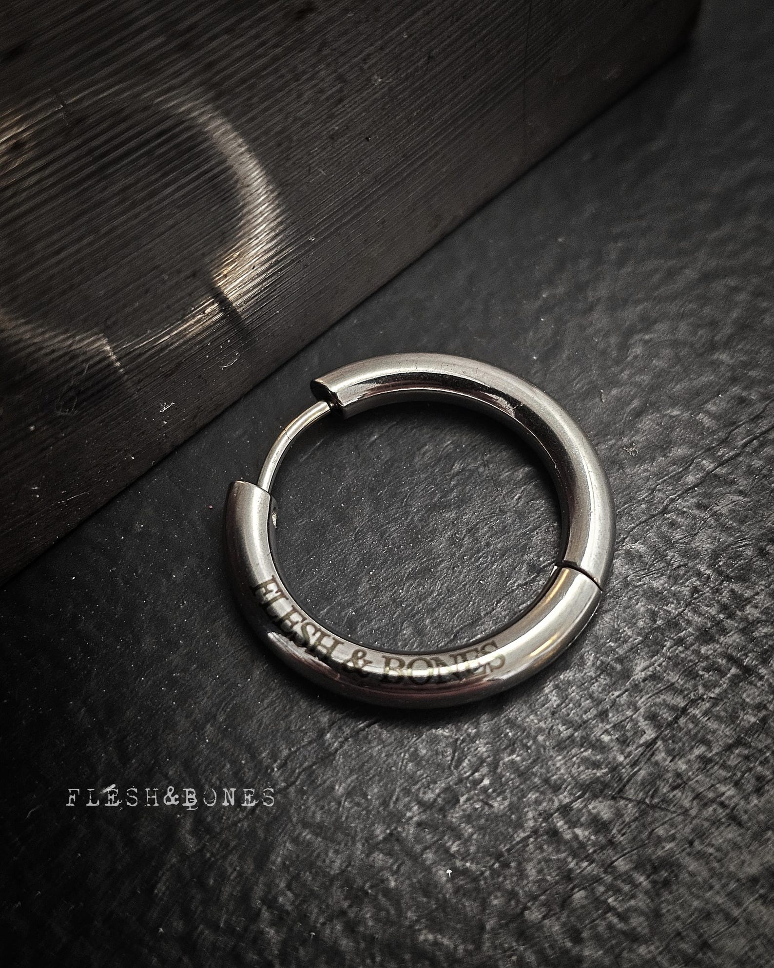 BOLD PULSE Mono-earring, Thick Hoop, Stainless, No Allergy - Etsy