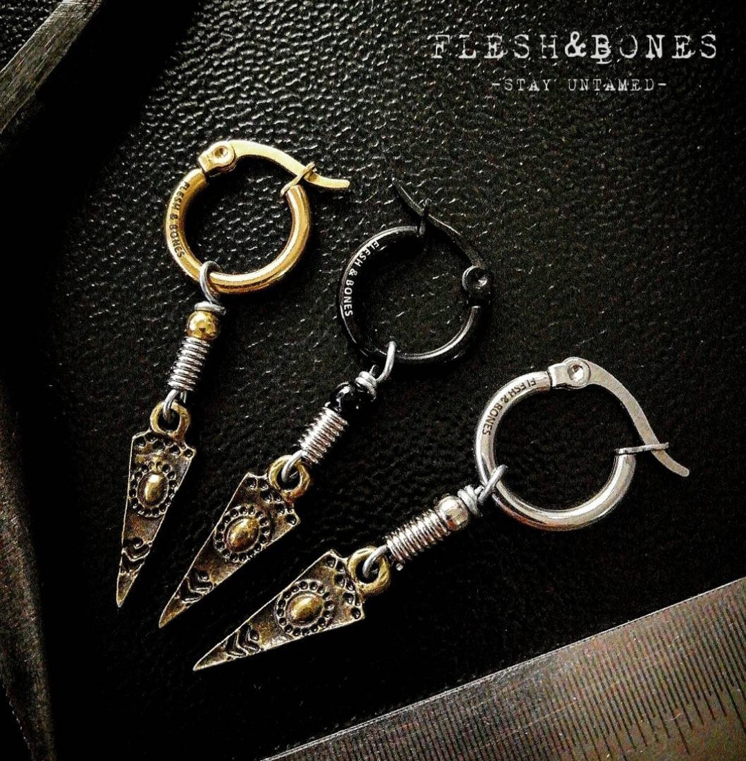 BRONZE MINI SPIKES Boucle D’oreille Mono Unisexe, Argentée, Dorée Ou ...