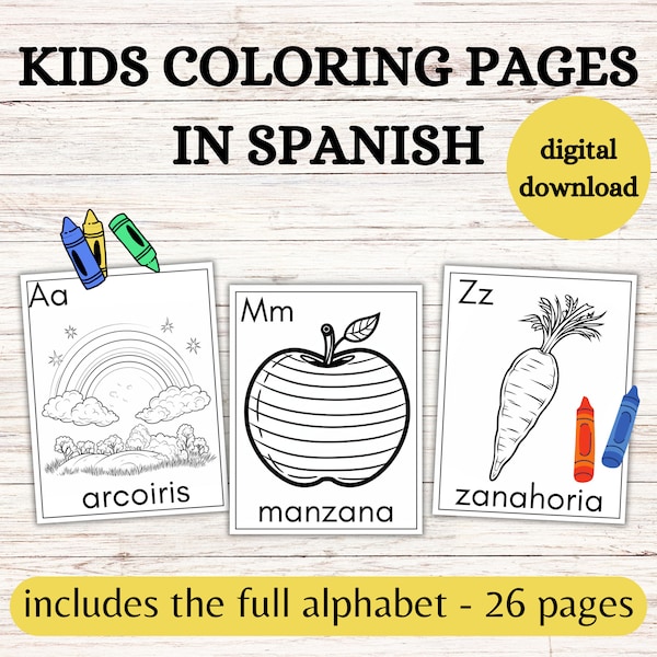 Spanish Alphabet - Etsy
