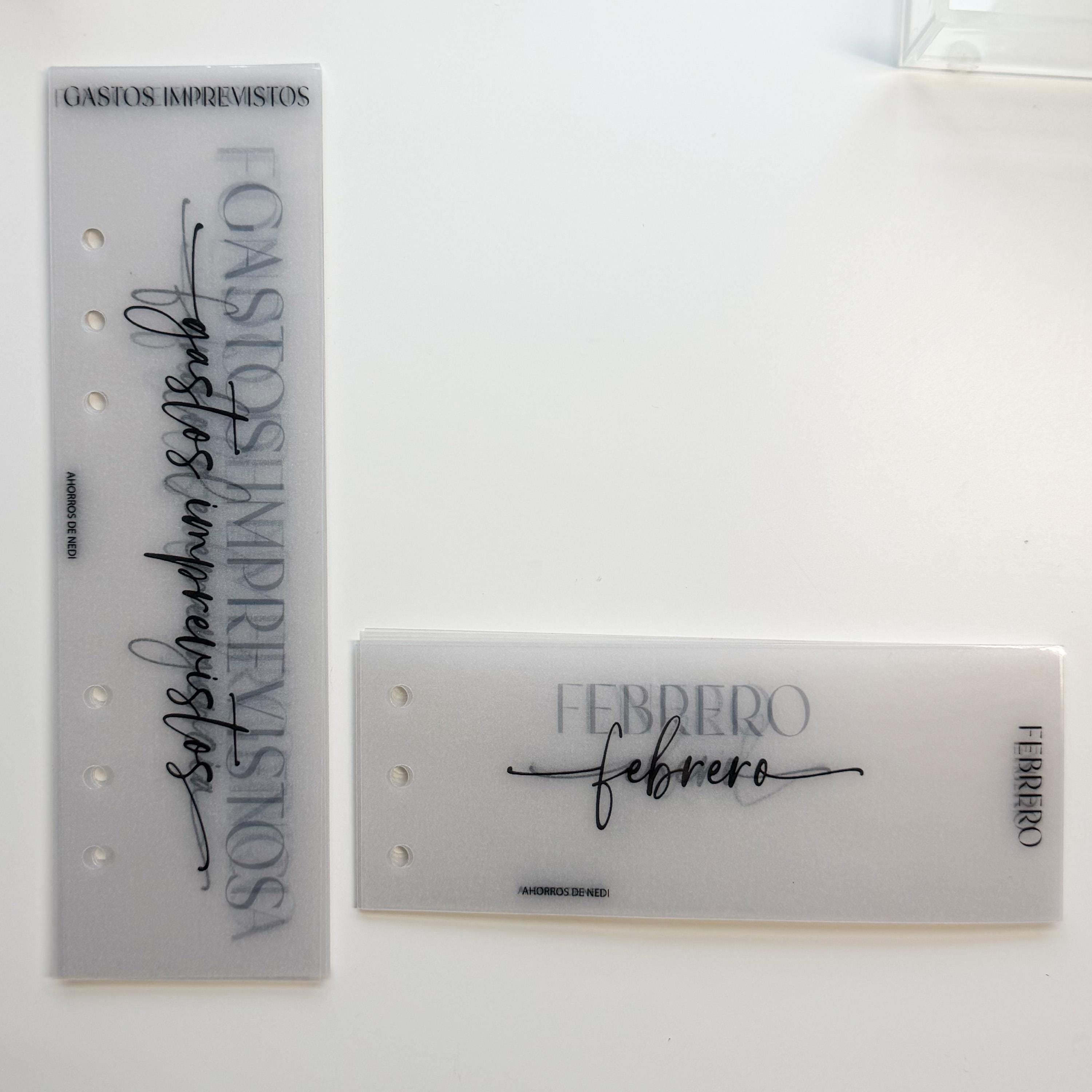 Personalized Laminated Budget Binder Divider | Cash Envelope Bookmark ...