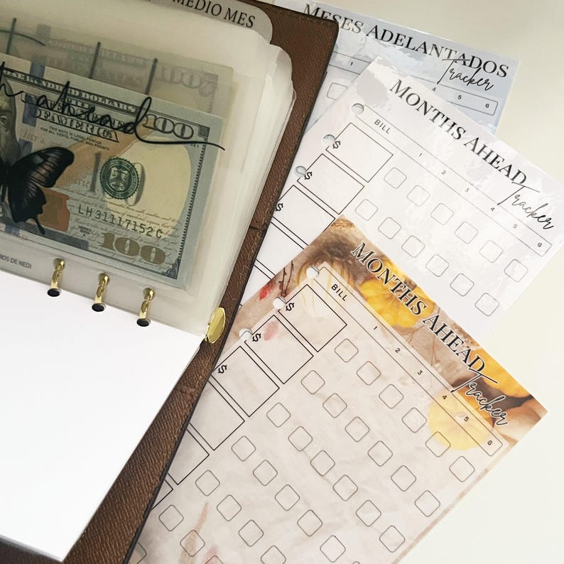 Months Ahead Tracker | A6 Dashboard | Bill Pay | Budgeting Insert ...