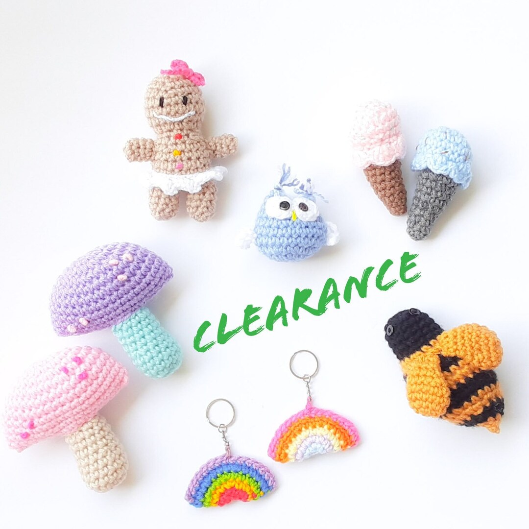 Mini Crochet Animals, Small Plush Toys, Keychains, Different Options ...