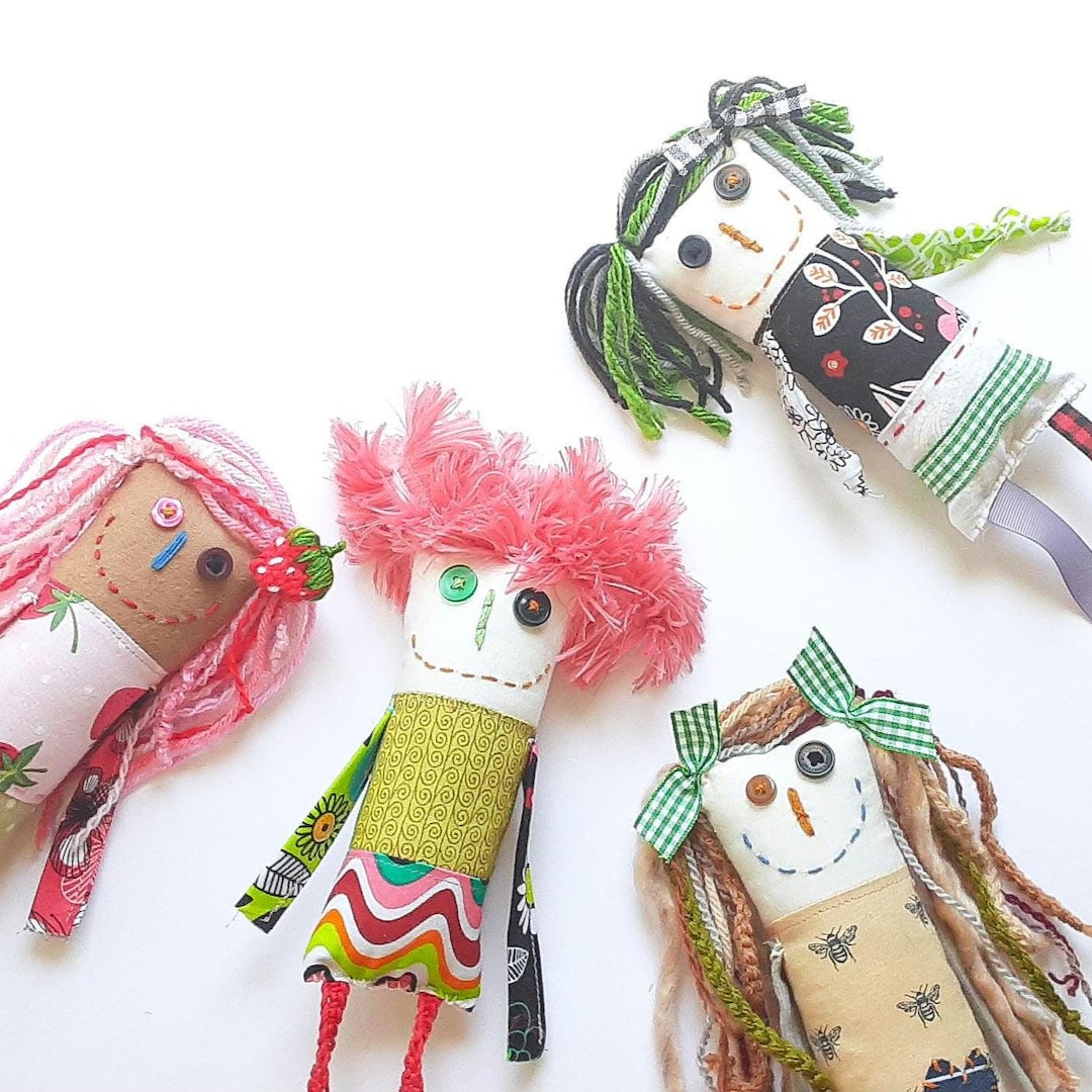 Upcycled Handmade Doll, Repurposed Fabric Art, Unique Gift, Ugly Dolls ...