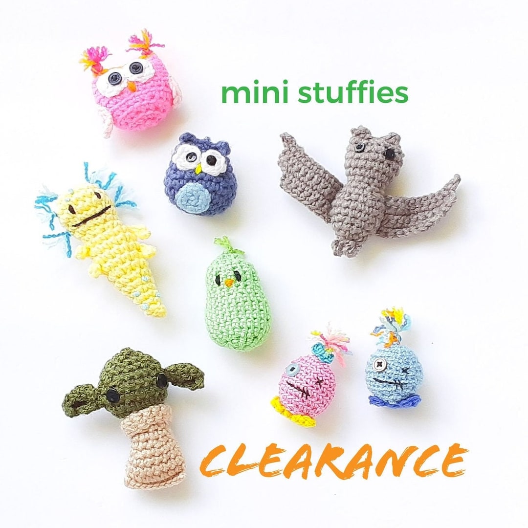 Mini Crochet Animals, Small Plush Toys, Keychains, Different Options ...