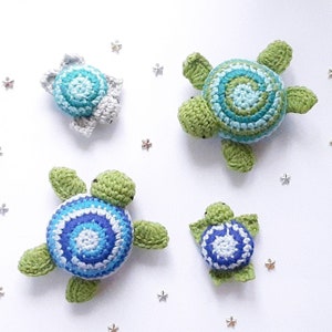 Turtle Mini Plush Toy or Keychain, Tiny Soft Plush Animal, Sea Animals ...