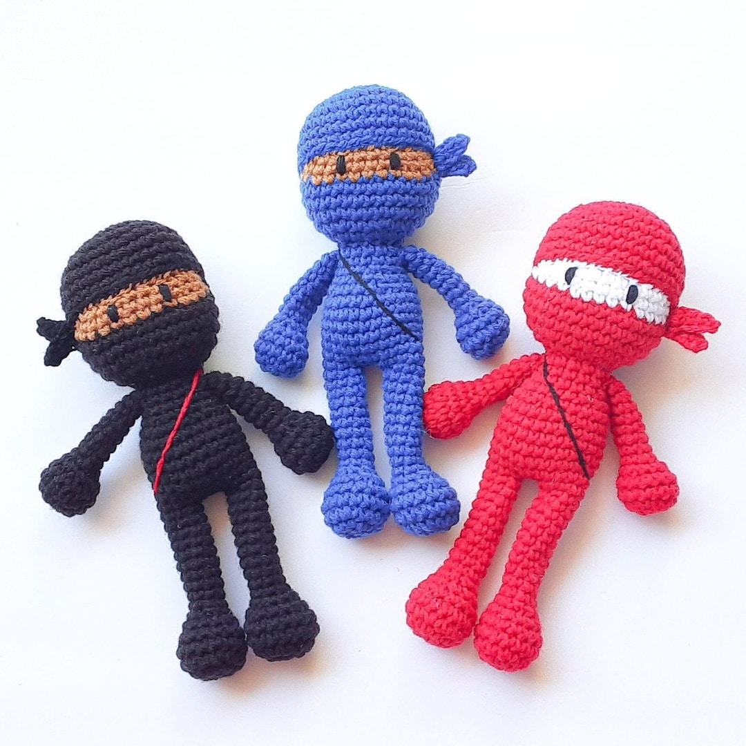 Ninja Stuffed Toy, Gift for Kids, Soft Plush, Warrior Doll, Made in ...