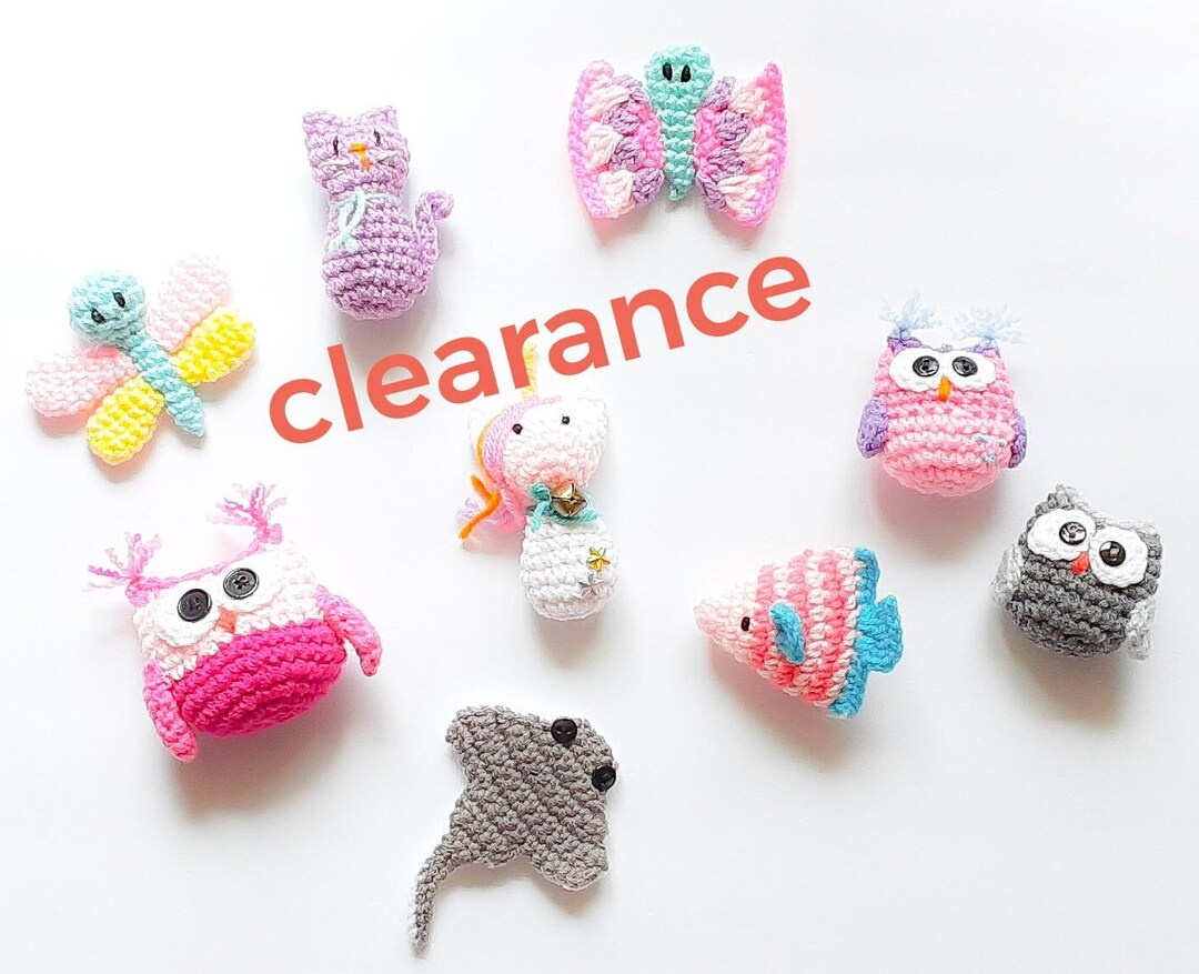Mini Crochet Animals Small Plush Toys Different Options - Etsy