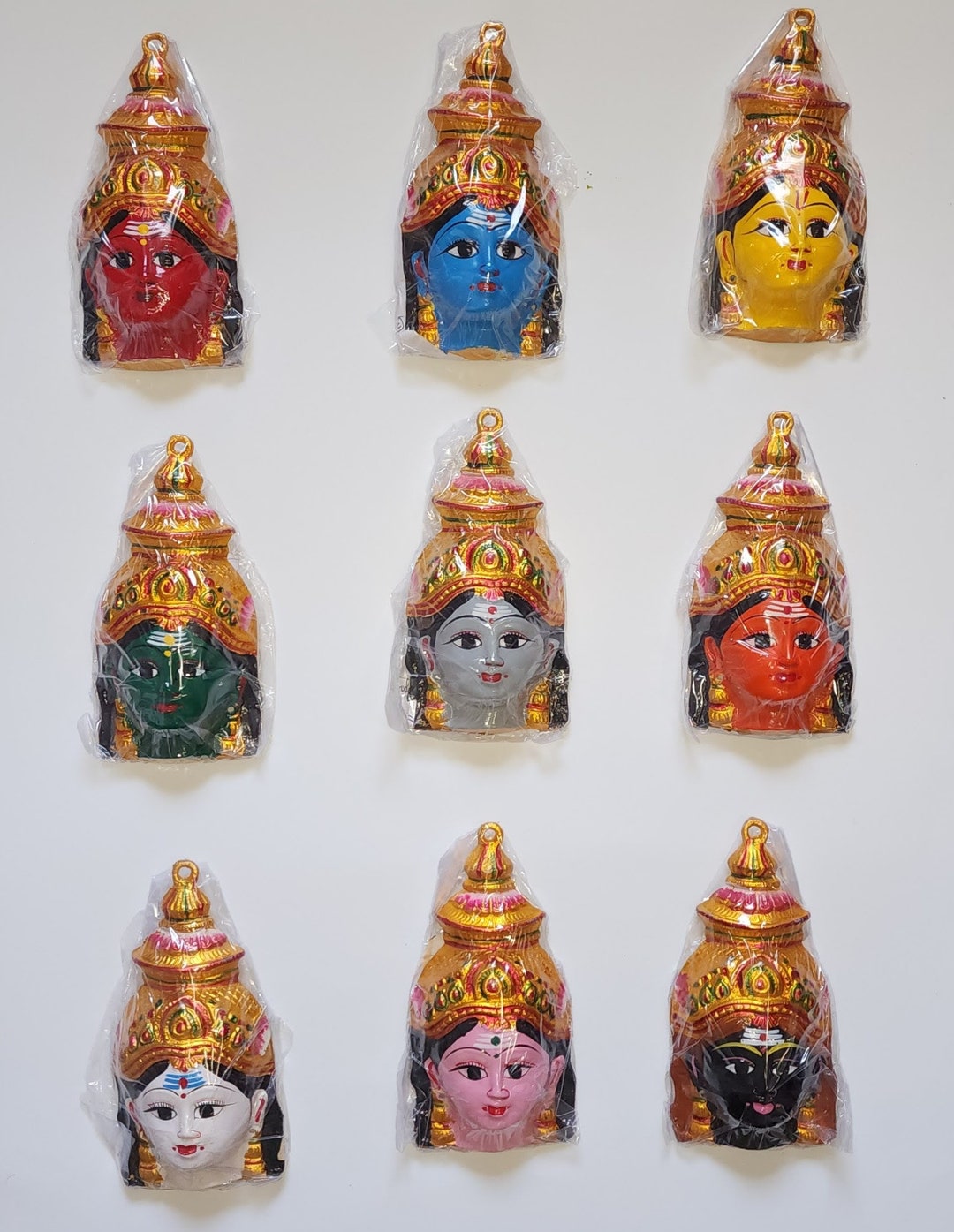 SALE! Nava Durga Face Set/ Lakshmi Face Set /durga Puja Festivals ...