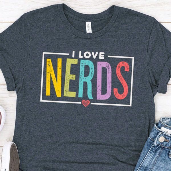 I Heart Nerds Tshirt - Etsy