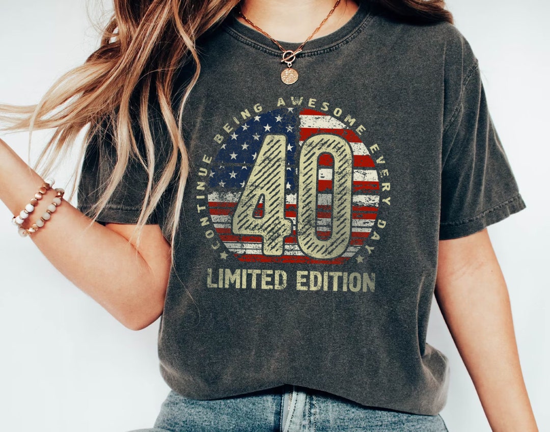 40th Birthday Gift Patriotic 1984 Shirt for Women or Men 40 Anniversary ...