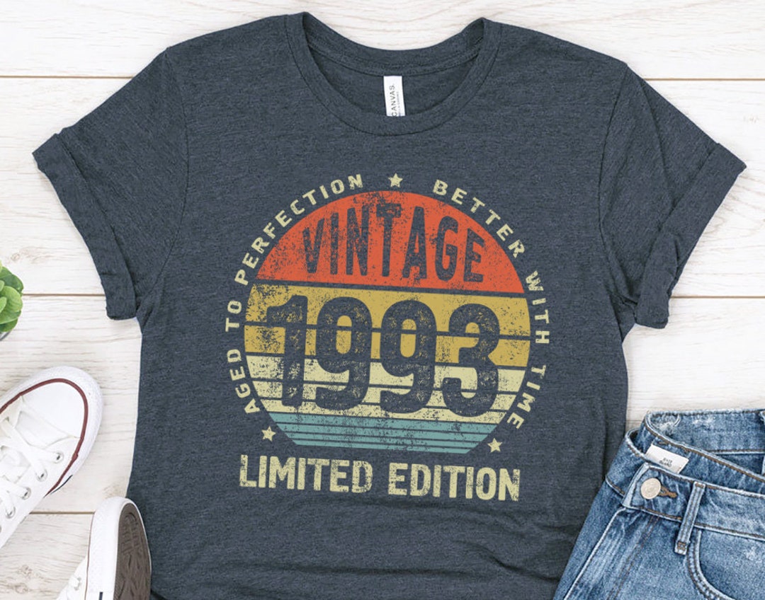 30 Jahre Geburtstag Shirt für Frauen oder Männer, 1993 Geschenk Shirt ...