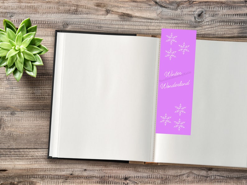 Winter Wonderland Bookmarks Printable Winter Bookmarks - Etsy