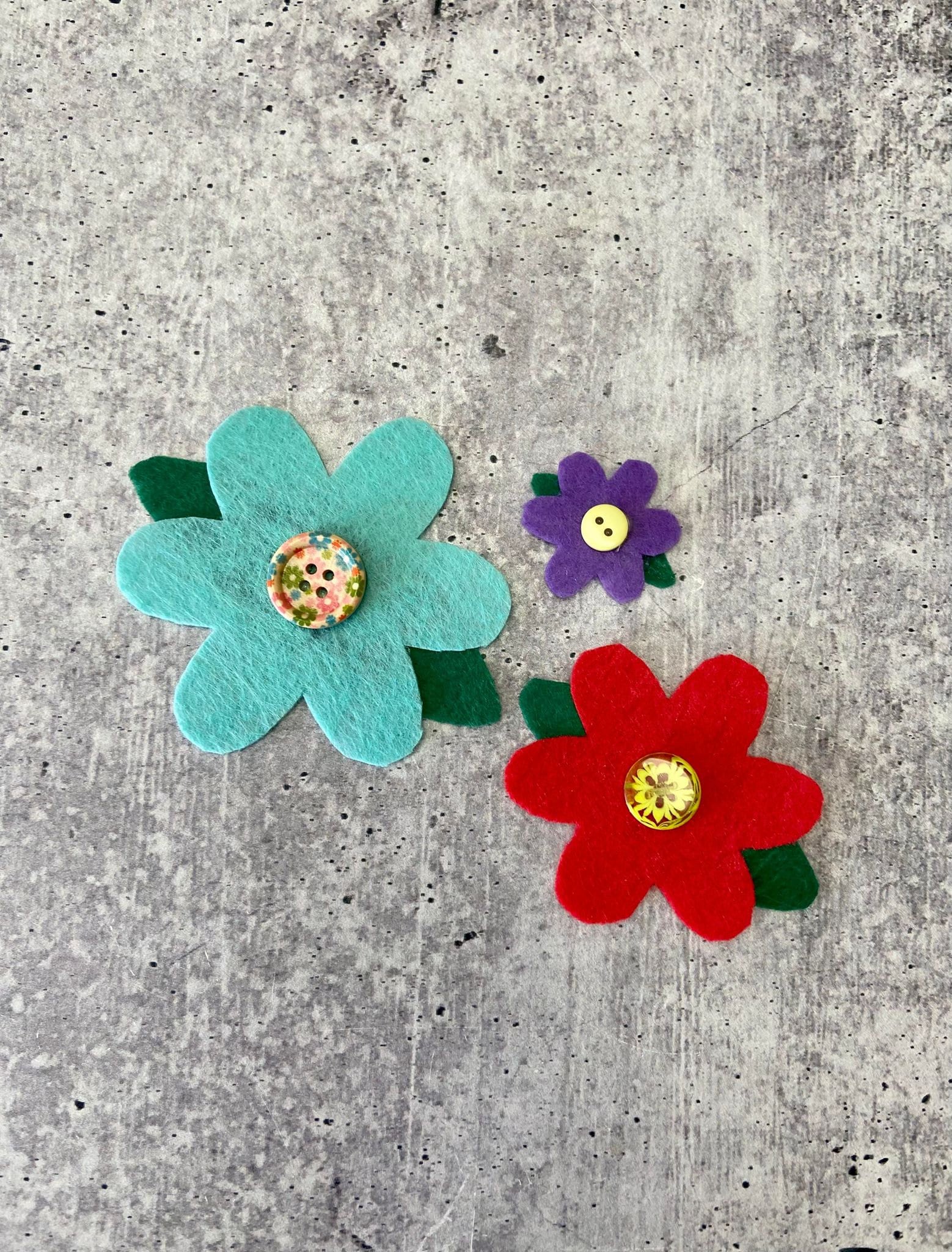 Easy No Sew Felt Flowers PDF Pattern, No Sew Flowers Pattern, Felt ...