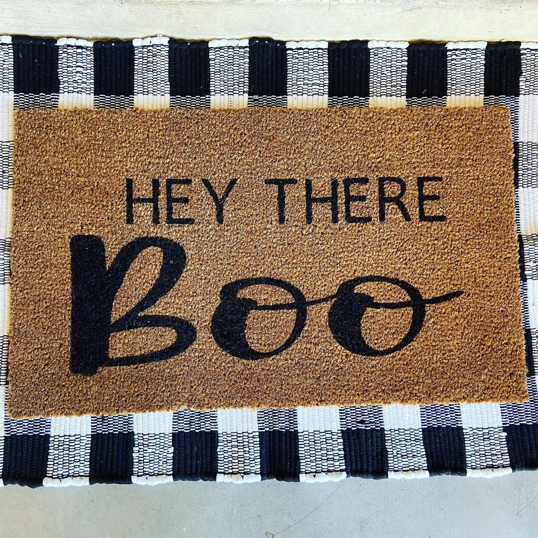 Hey There Boo Doormat, Halloween Doormat, Coir Doormat, Cute Doormat ...