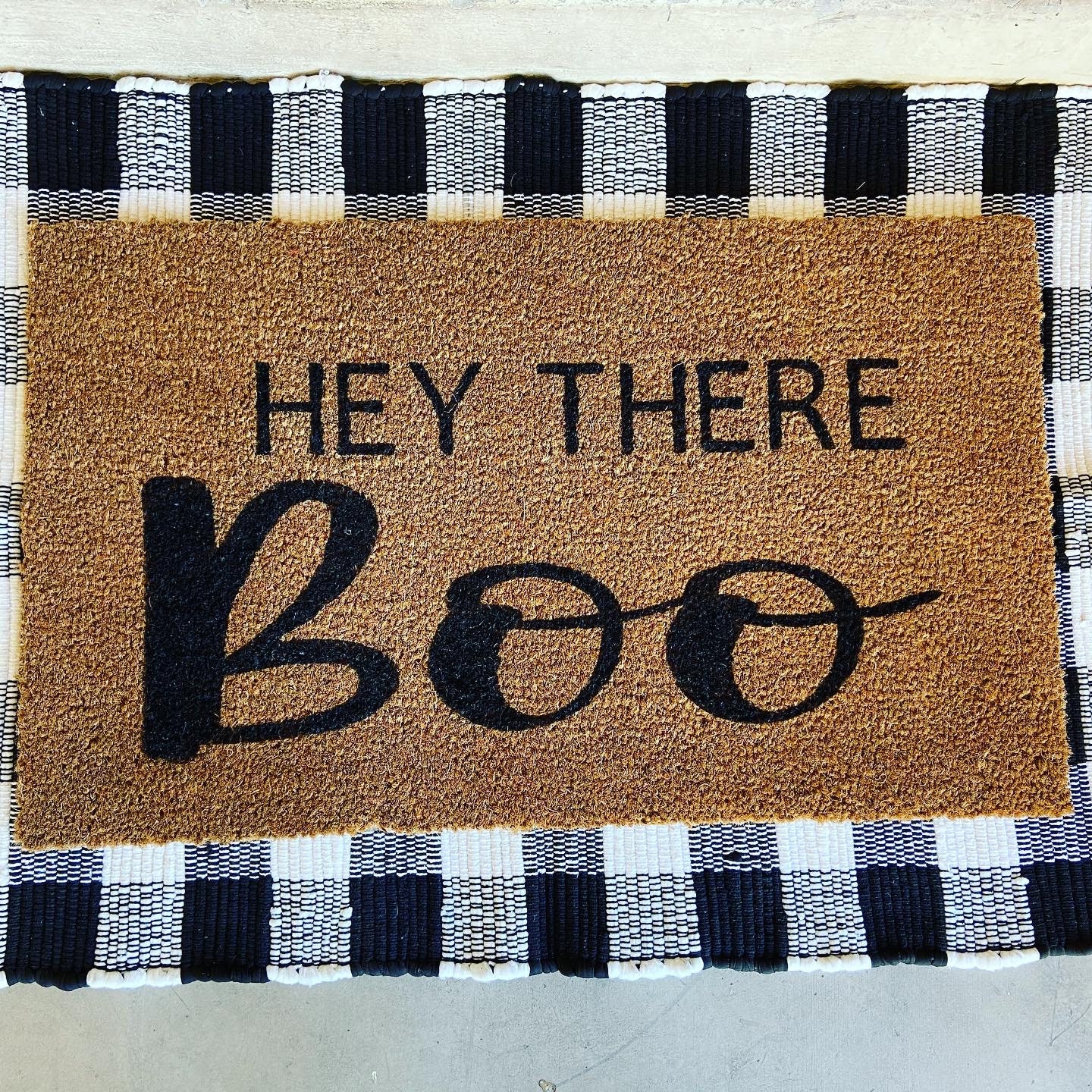 Hey There Boo Doormat, Halloween Doormat, Coir Doormat, Cute Doormat ...