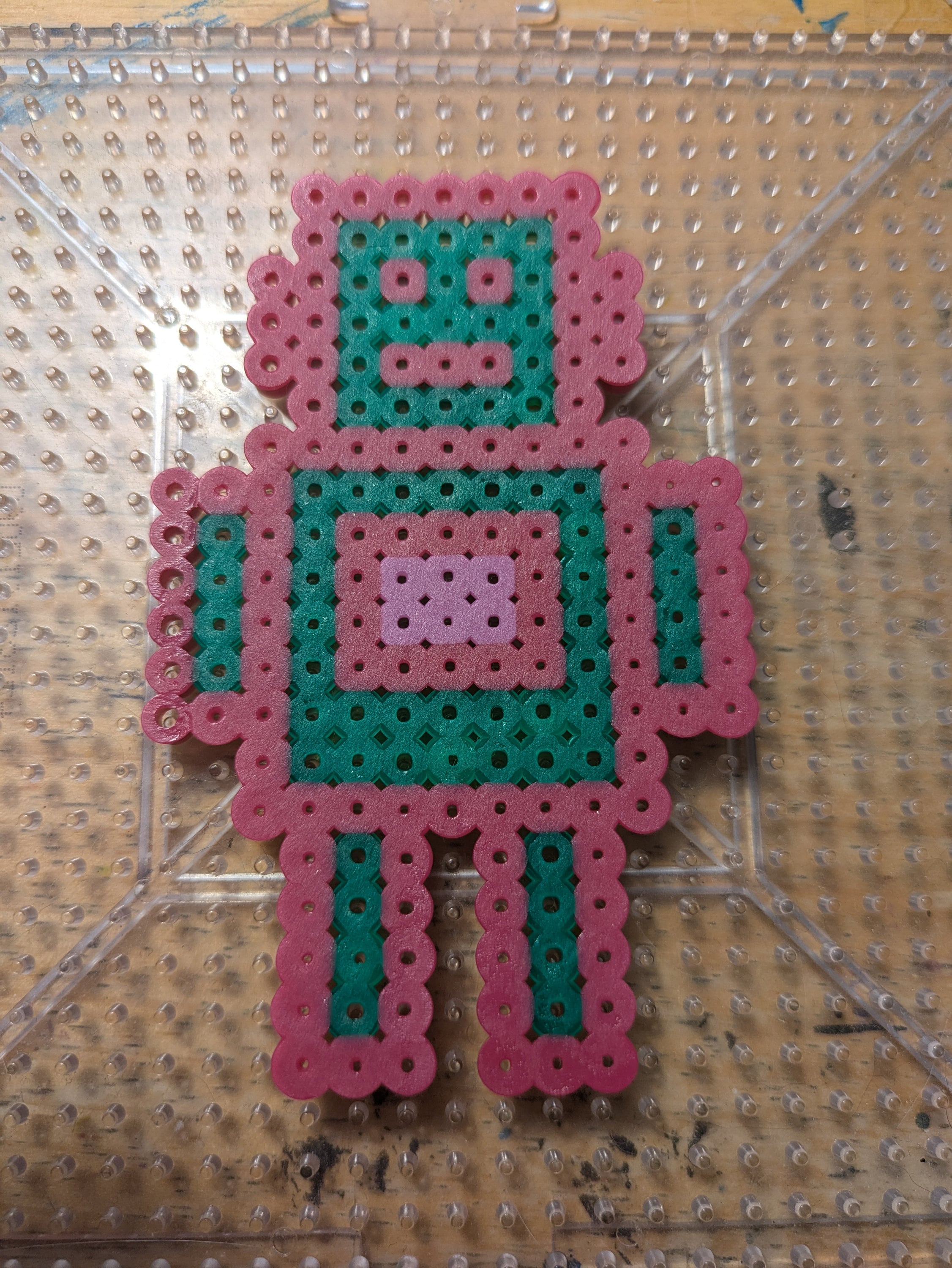 Robot - Perler, Keychain, Magent, Earrings - Etsy