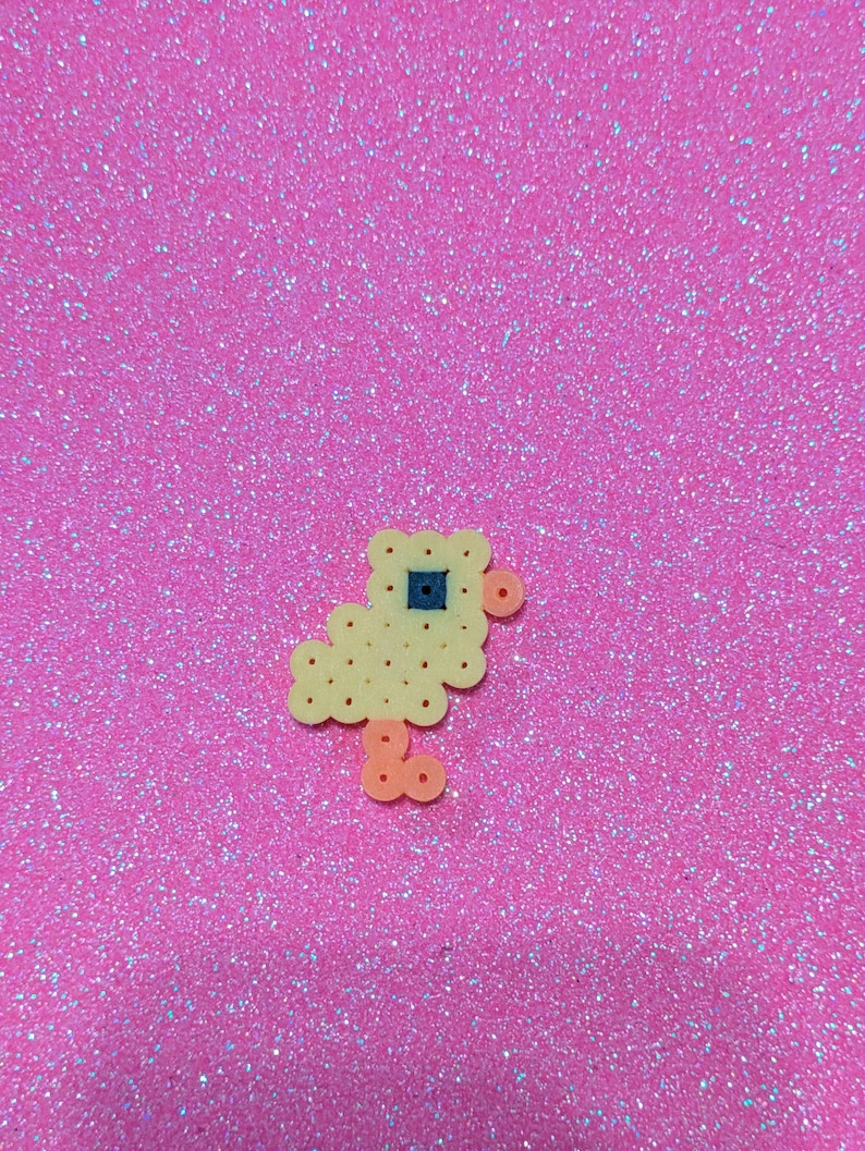 Chick Croc Charm- Perler Can Be Made Into Kandi! - Etsy