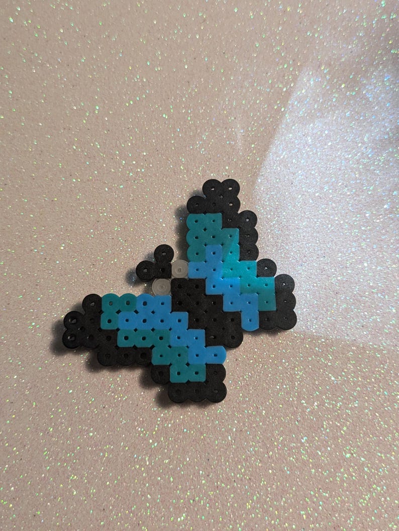 Mini Butterfly- Perler, Keychain, Magent, Earrings - Etsy