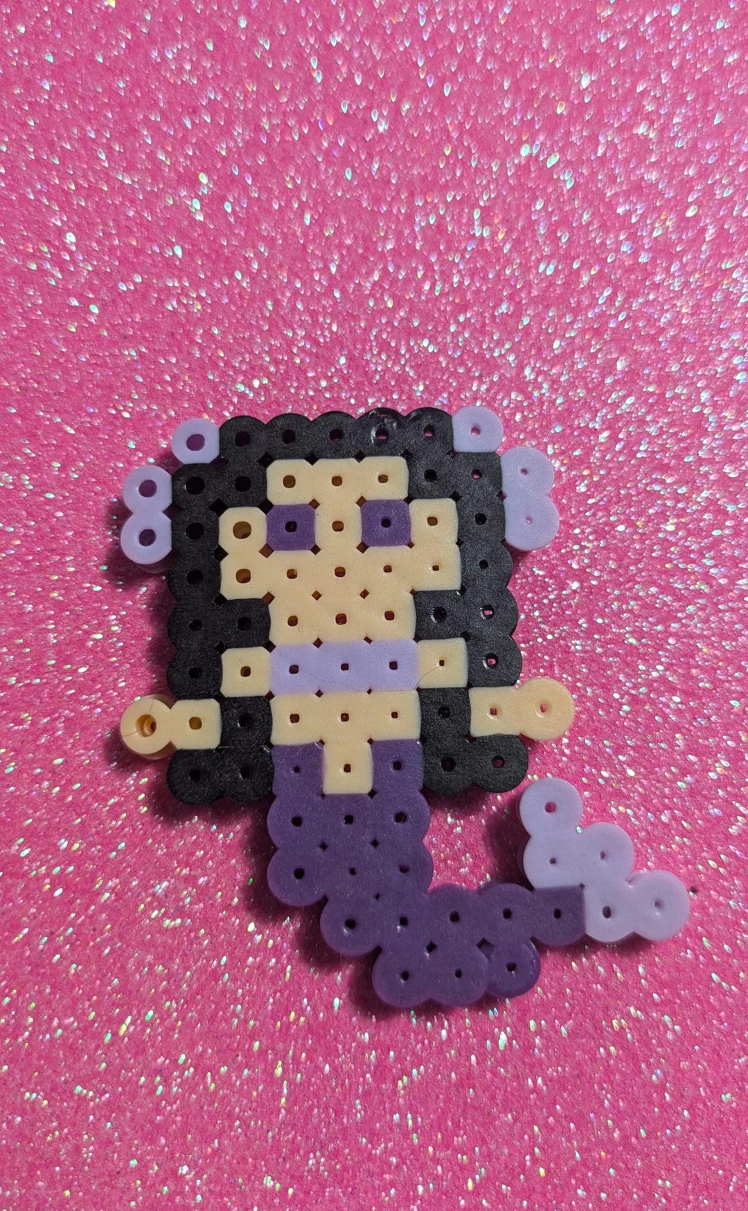 Mini Mermaid- Perler, Keychain, Magent, Earrings - Etsy