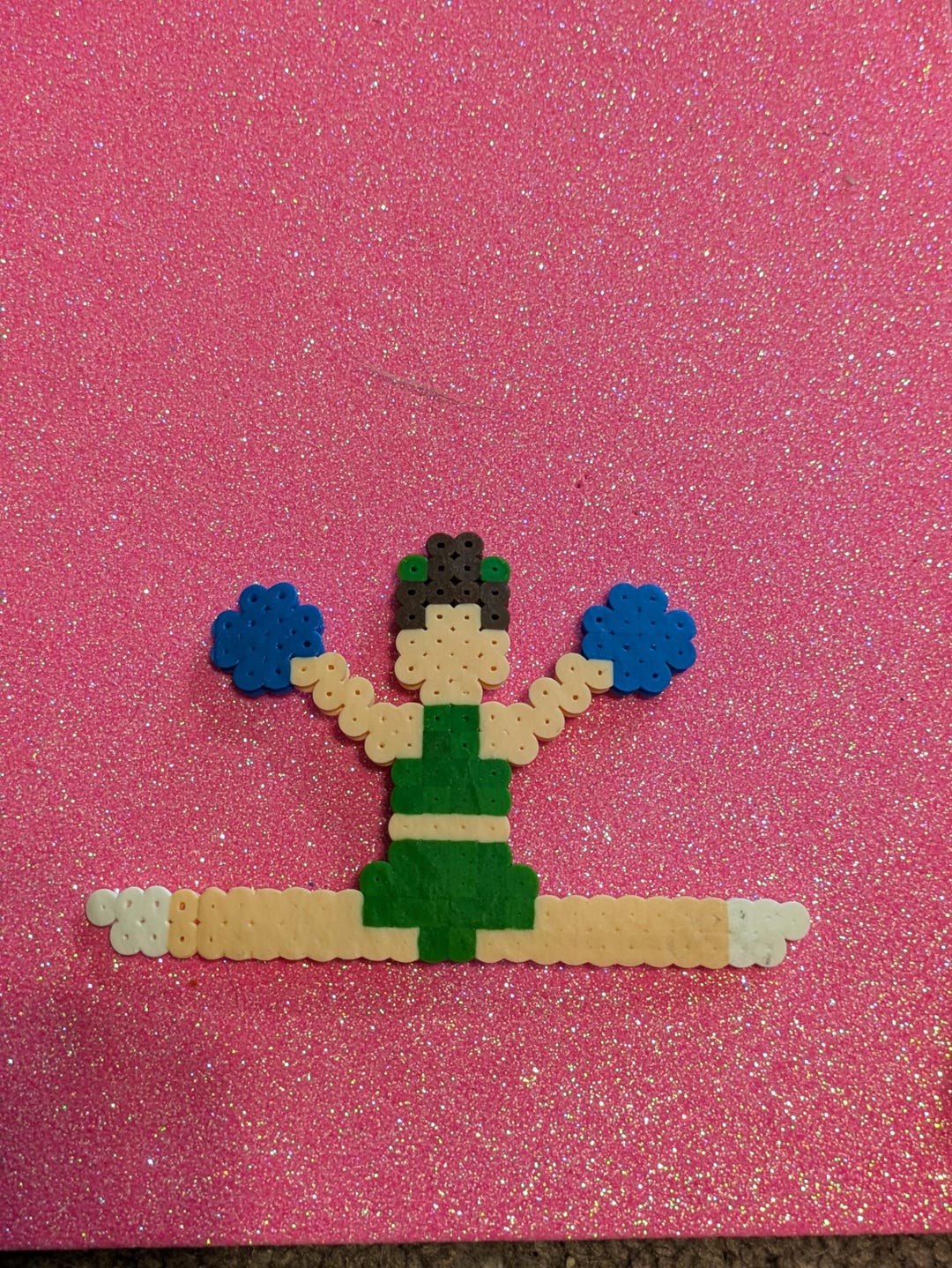 Cheerleading Character- Perler,magent, Kandi - Etsy