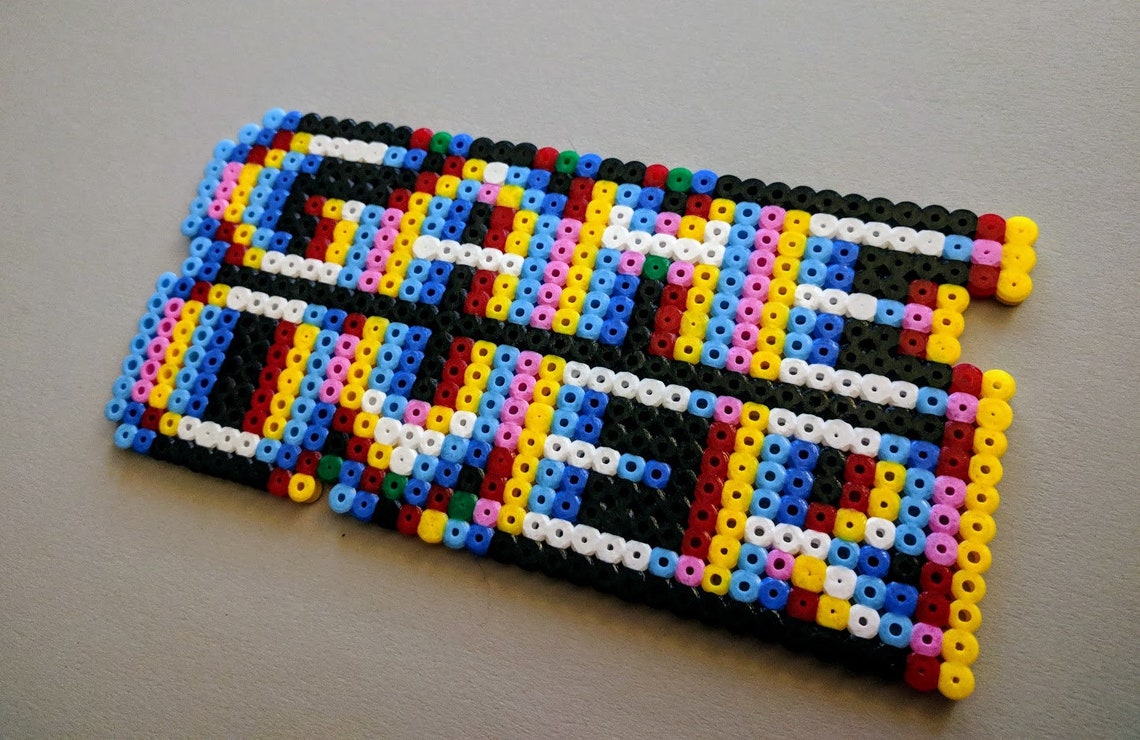GAME OVER aus Bügelperlen Perler Nintendo Videogames - Etsy.de