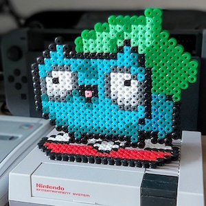 Derp Pokémon Made From Iron Beads, Perler Nintendo Videogames Bulbasaur ...