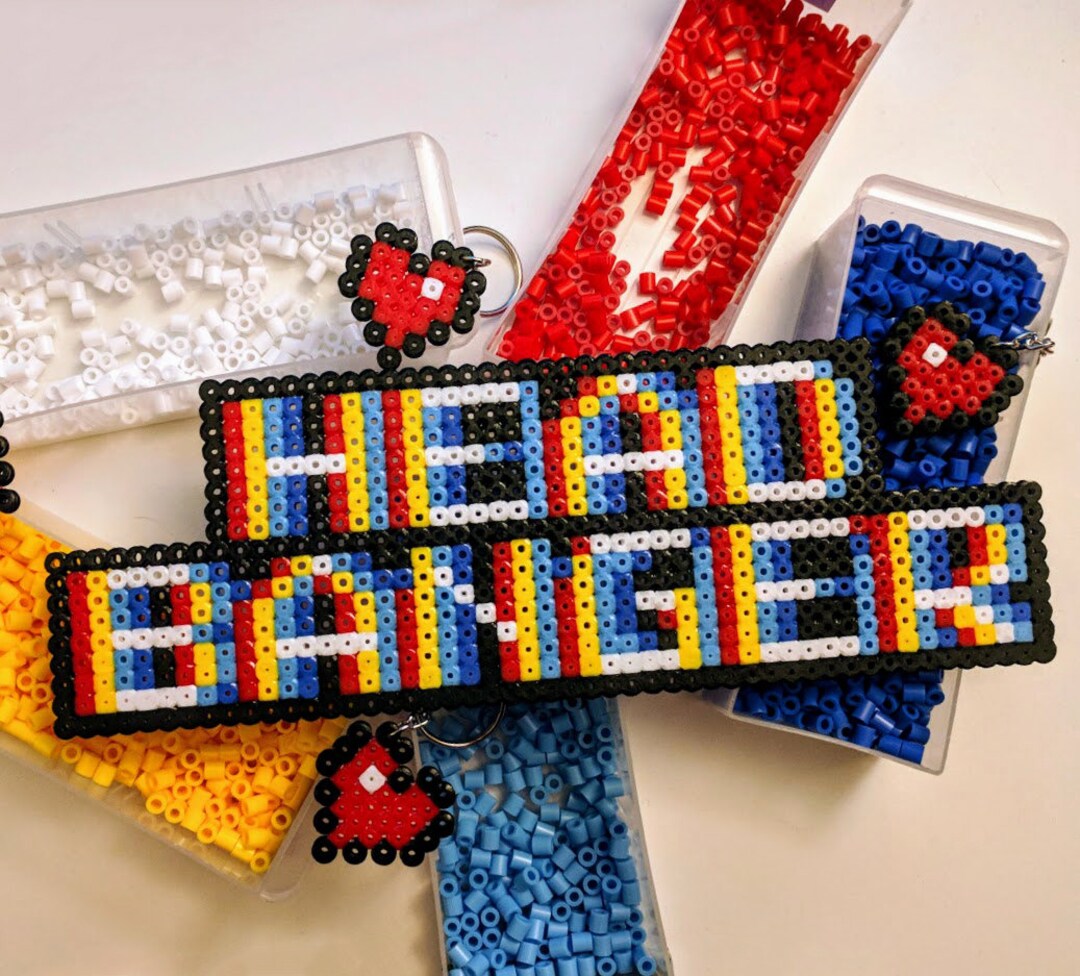 HEADBANGER Made of Iron Beads, Perler, Metal, Kandi, Head Banger ...