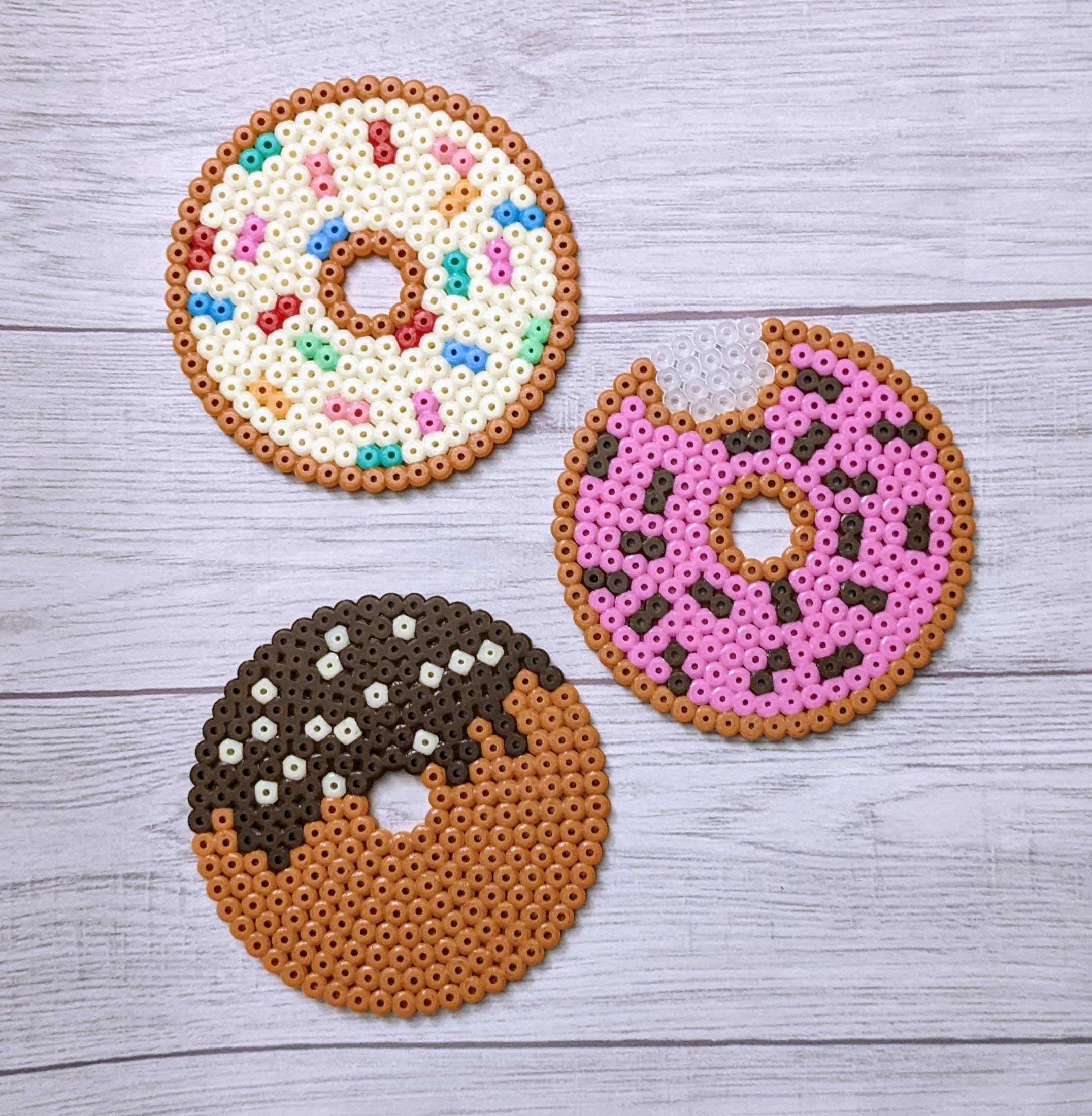 Donut Coasters Made of Beads, Donuts, Cute, Beads, Beverage Coasters ...
