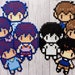 Omori (DREAM / HEADSPACE) Characters From Perler Beads, Perler Videogames, Aubrey, Kel, Hero ...