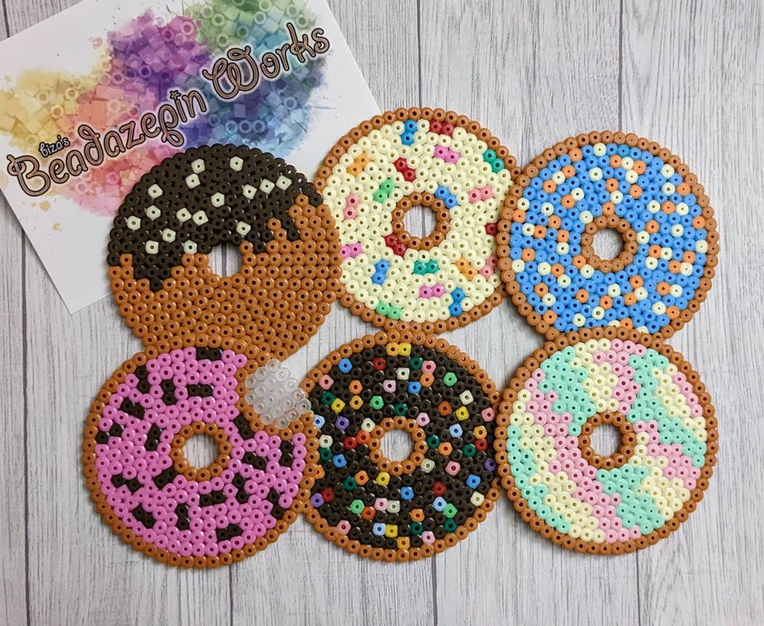 Donut Coasters Made of Beads, Donuts, Cute, Beads, Beverage Coasters ...
