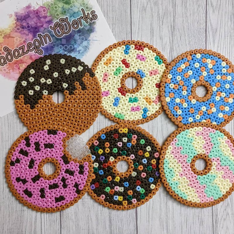 Perler Bead Coaster - Etsy