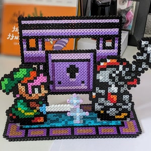 Zelda - A Link to the Past Diorama Display Made of Iron Beads, Perler ...