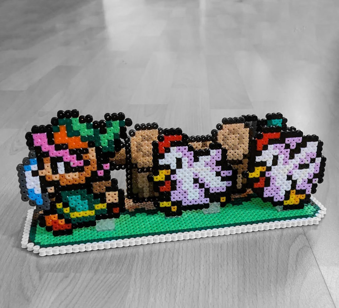 Zelda - A Link to the Past Diorama Display Made of Iron-on Beads ...