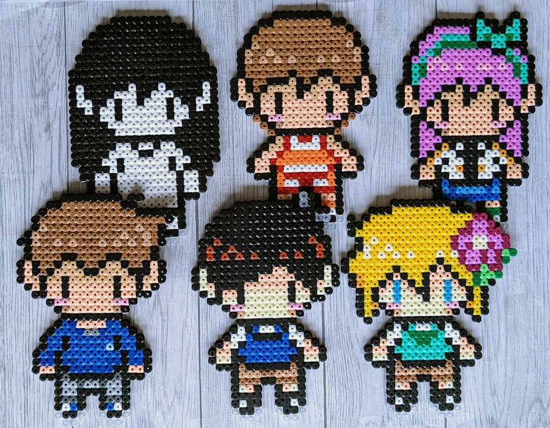 Omori REAL Characters From Fuse Beads, Perler Videogames, Audrey, Kel ...