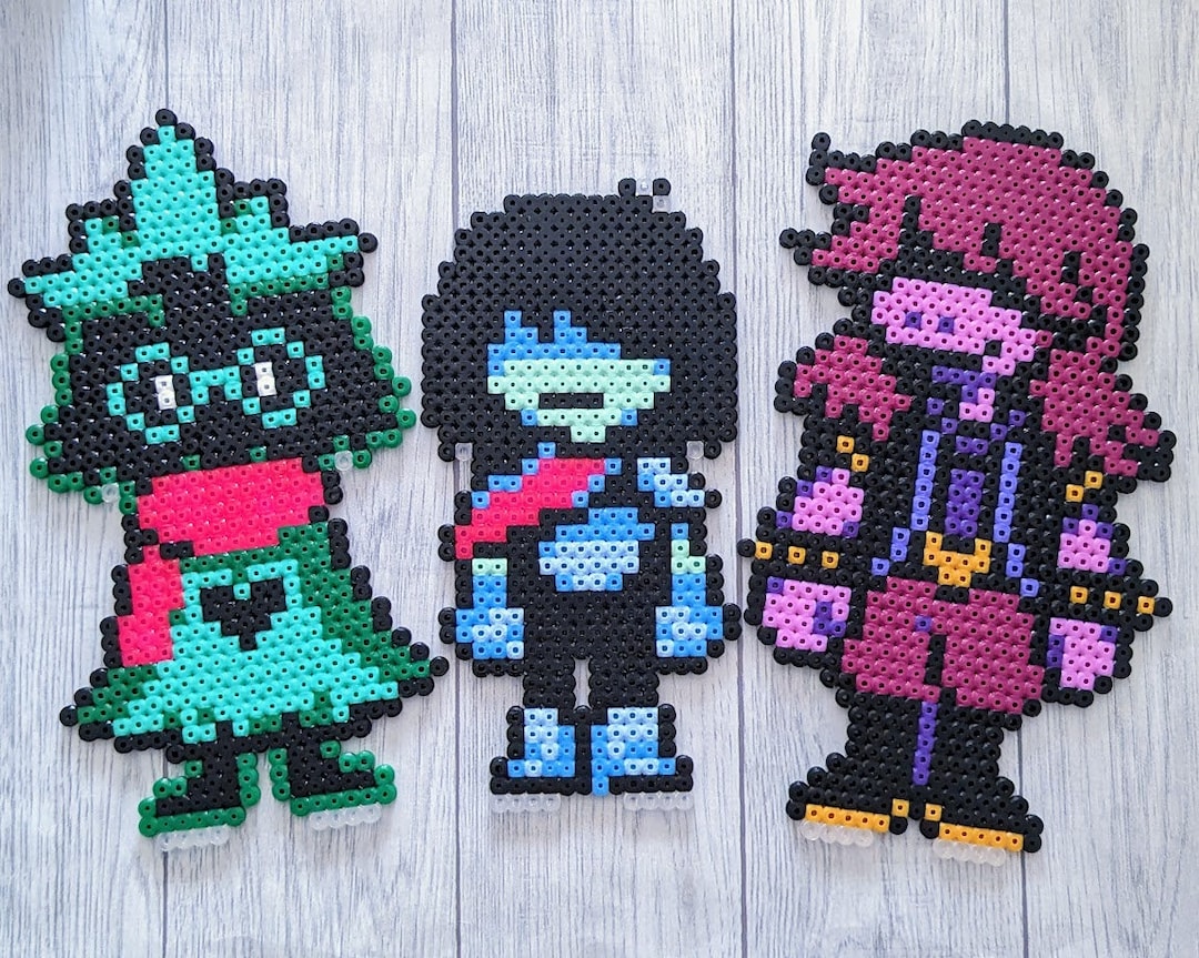 Deltarune Characters From Iron Beads, Perler, Video Games, Kris, Susie ...