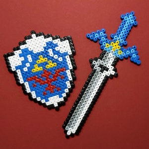 Zelda Hylian Shield & Master Sword Fuse Bead Hylian Shield Master Sword ...