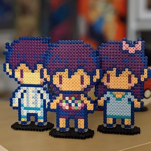 Omori (DREAM / HEADSPACE) Characters From Perler Beads, Perler Videogames, Aubrey, Kel, Hero ...