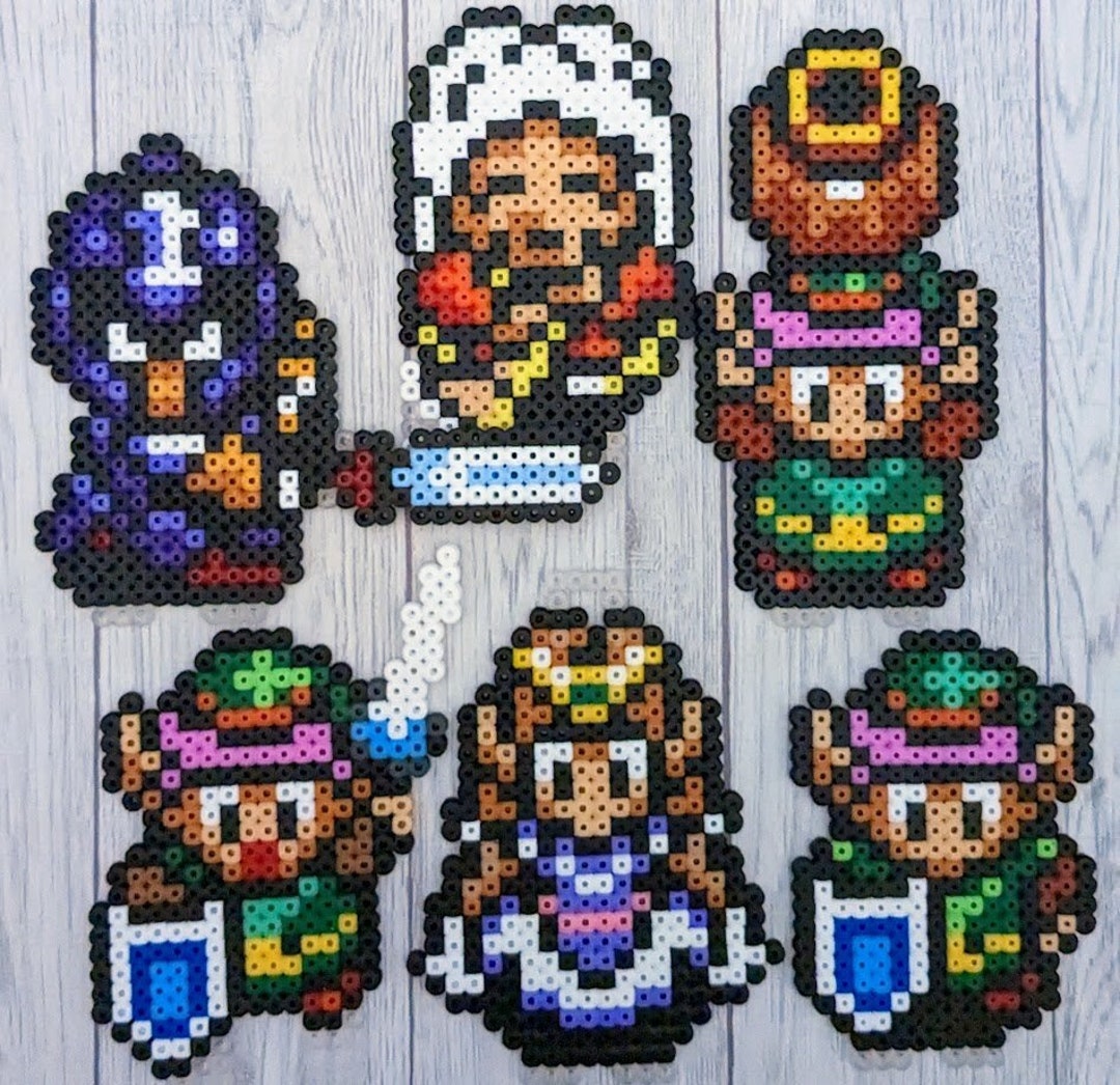 Zelda A Link to the Past Characters Made From Iron Beads, Perler ...