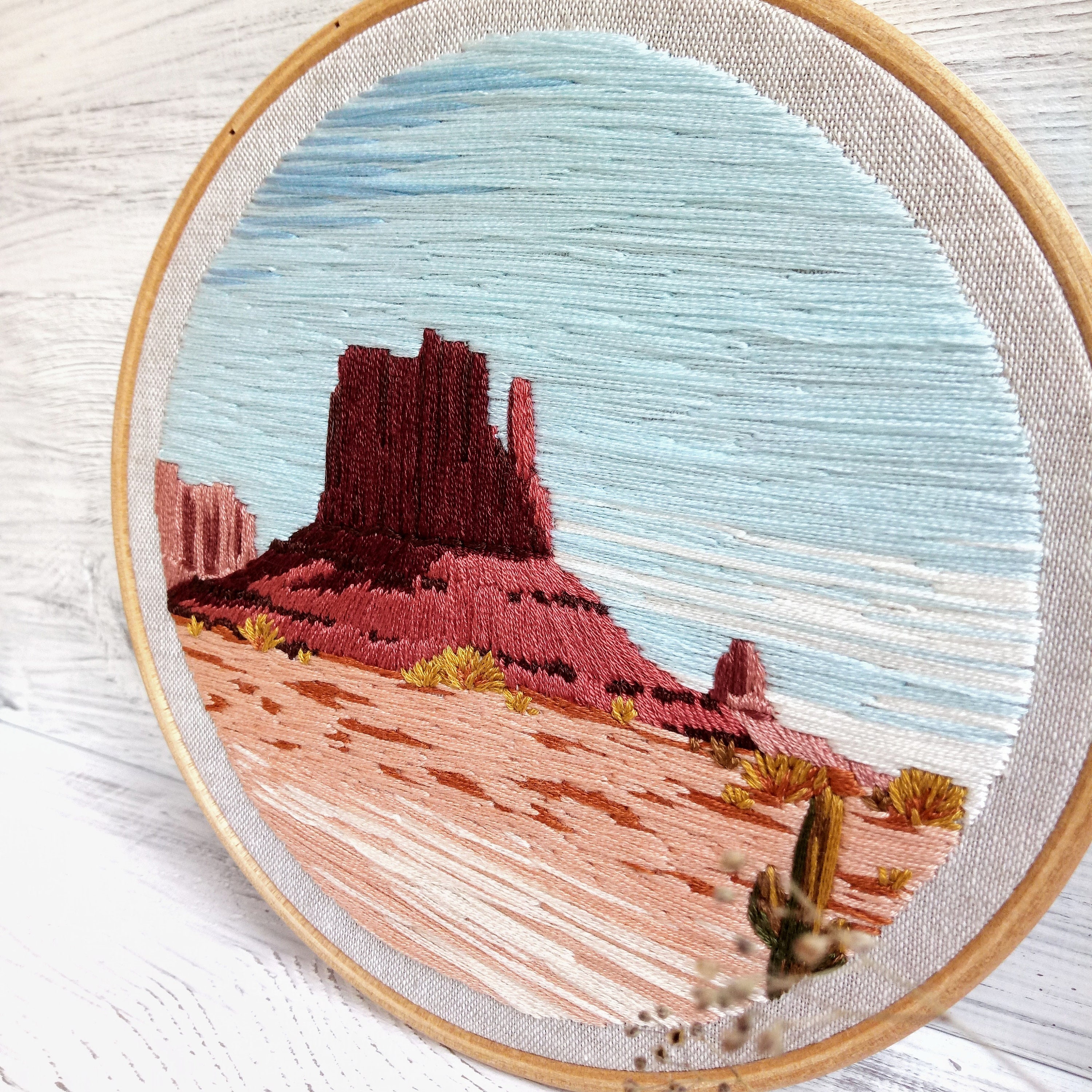 Arizona Embroidery Pattern Pdf Beginner Embroidery Desert Arizona ...