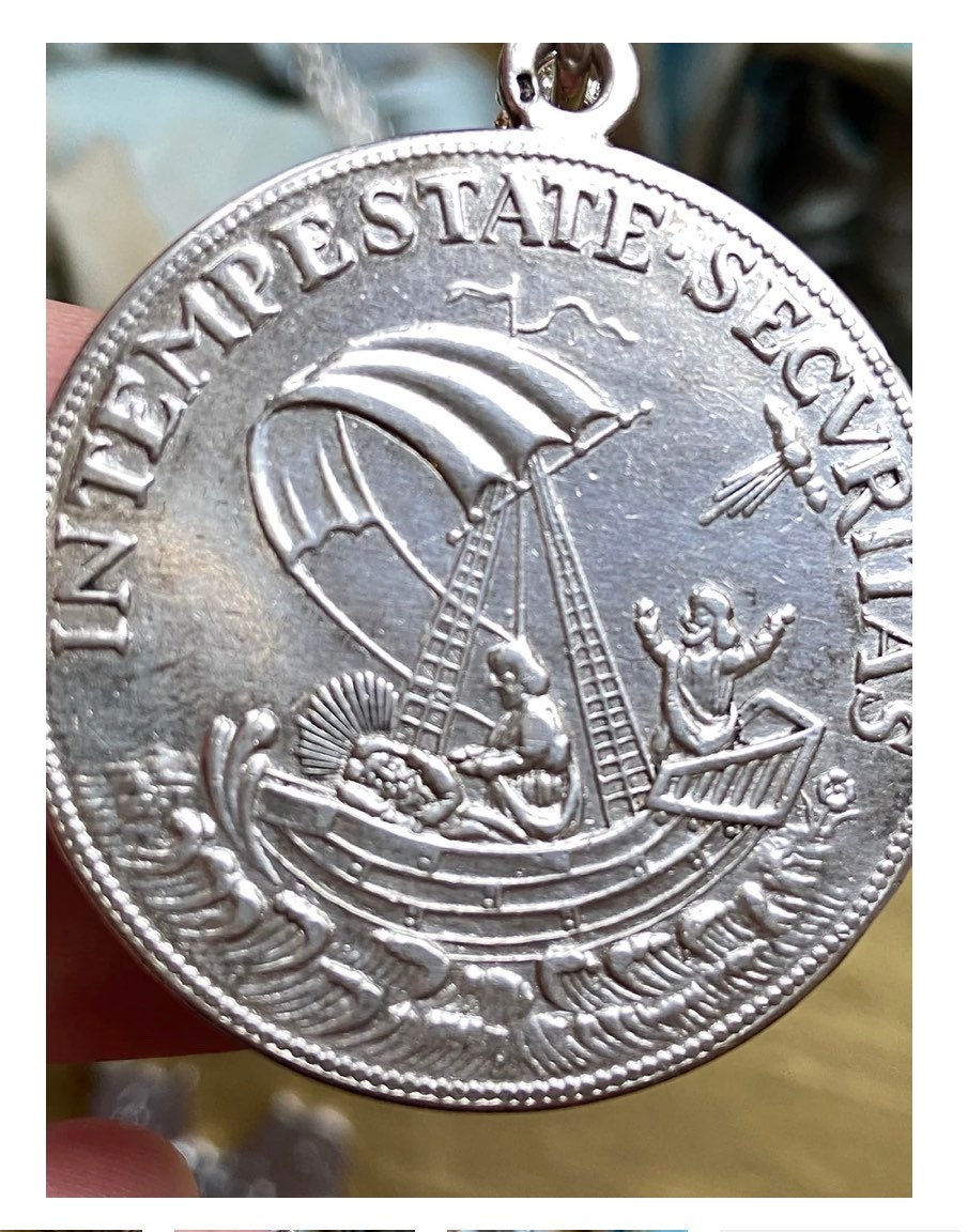 Antique French Saint George Medal - Etsy