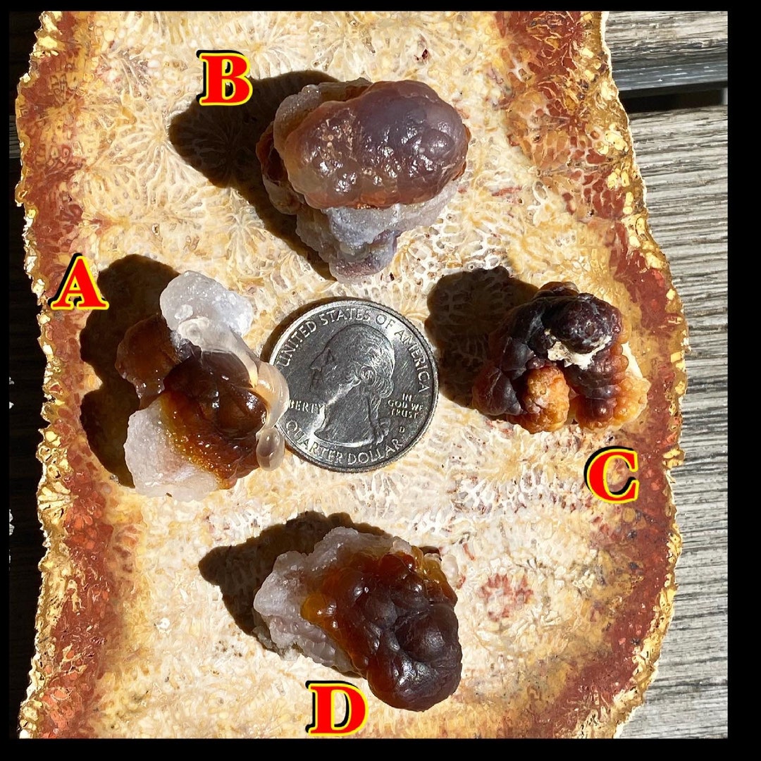 Fire Agate Specimens Botryoidal - Etsy.de
