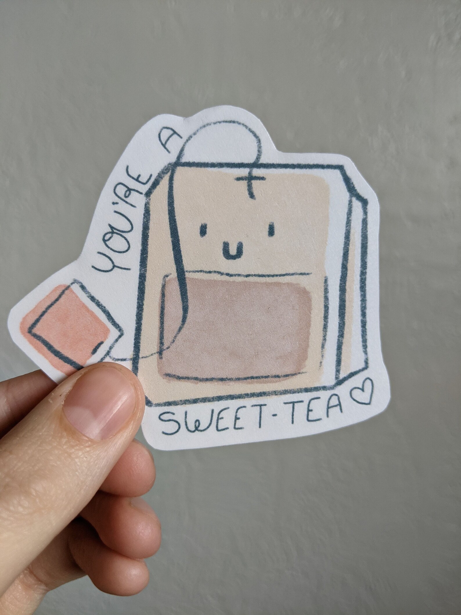 Tea Bag Sticker Sweet Tea Sticker Cute Laptop Tea Sticker | Etsy