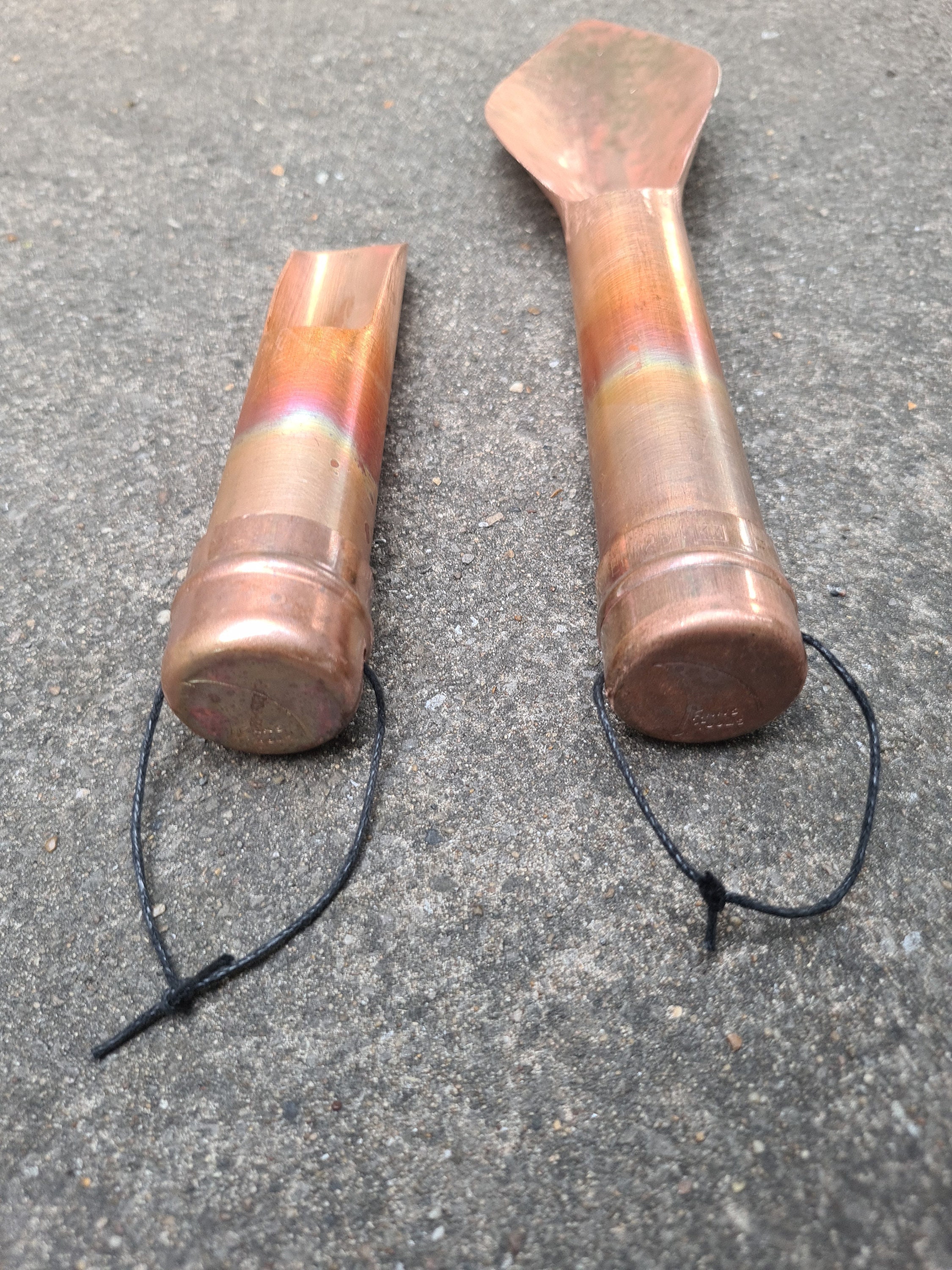 Copper Trowel Set 2 Pure Copper Trowels Small and Normal Size, for ...
