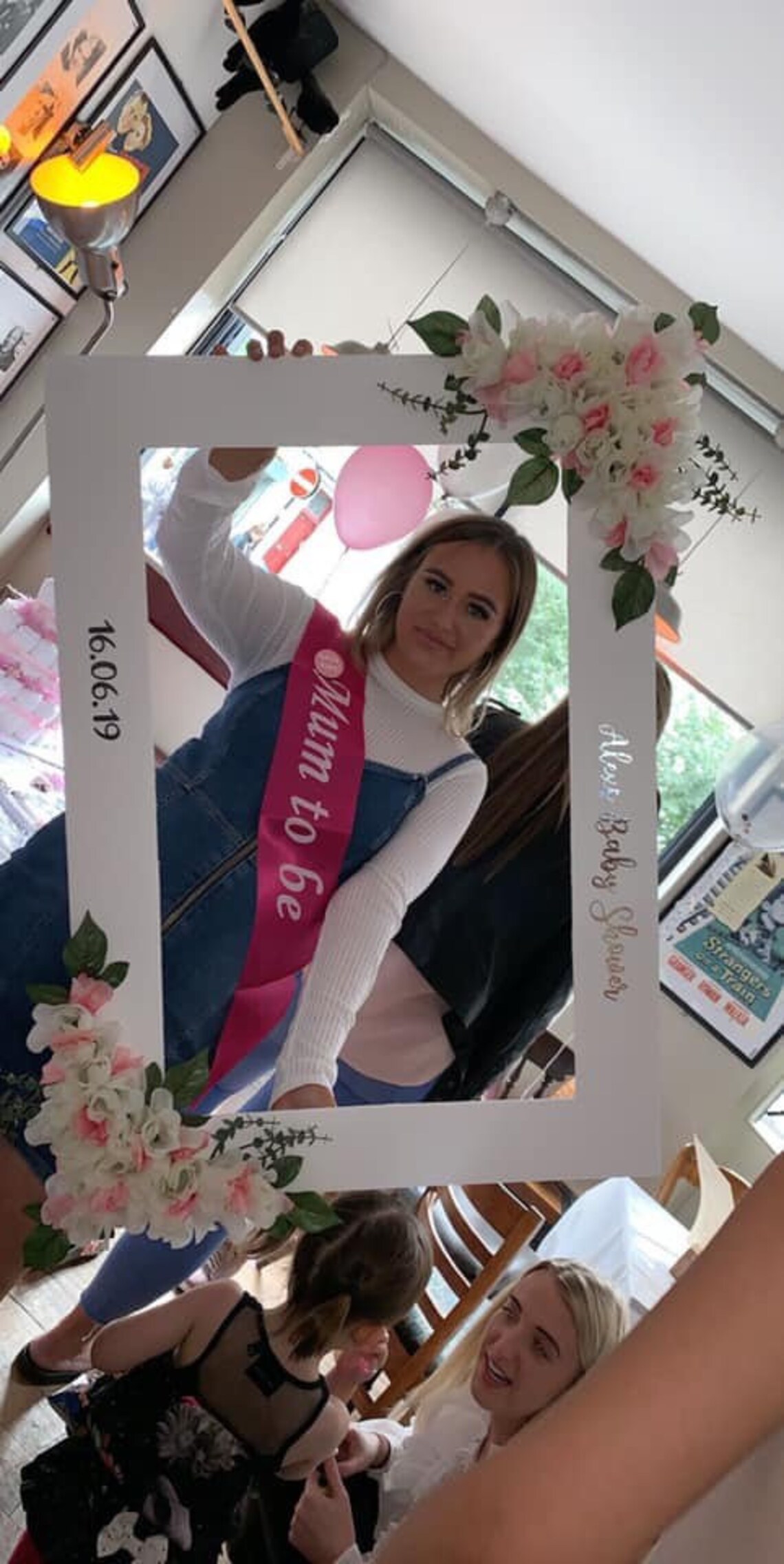 Personalised Floral Selfie Frame | Etsy