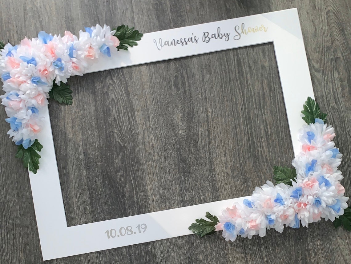 Personalised Floral Selfie Frame | Etsy
