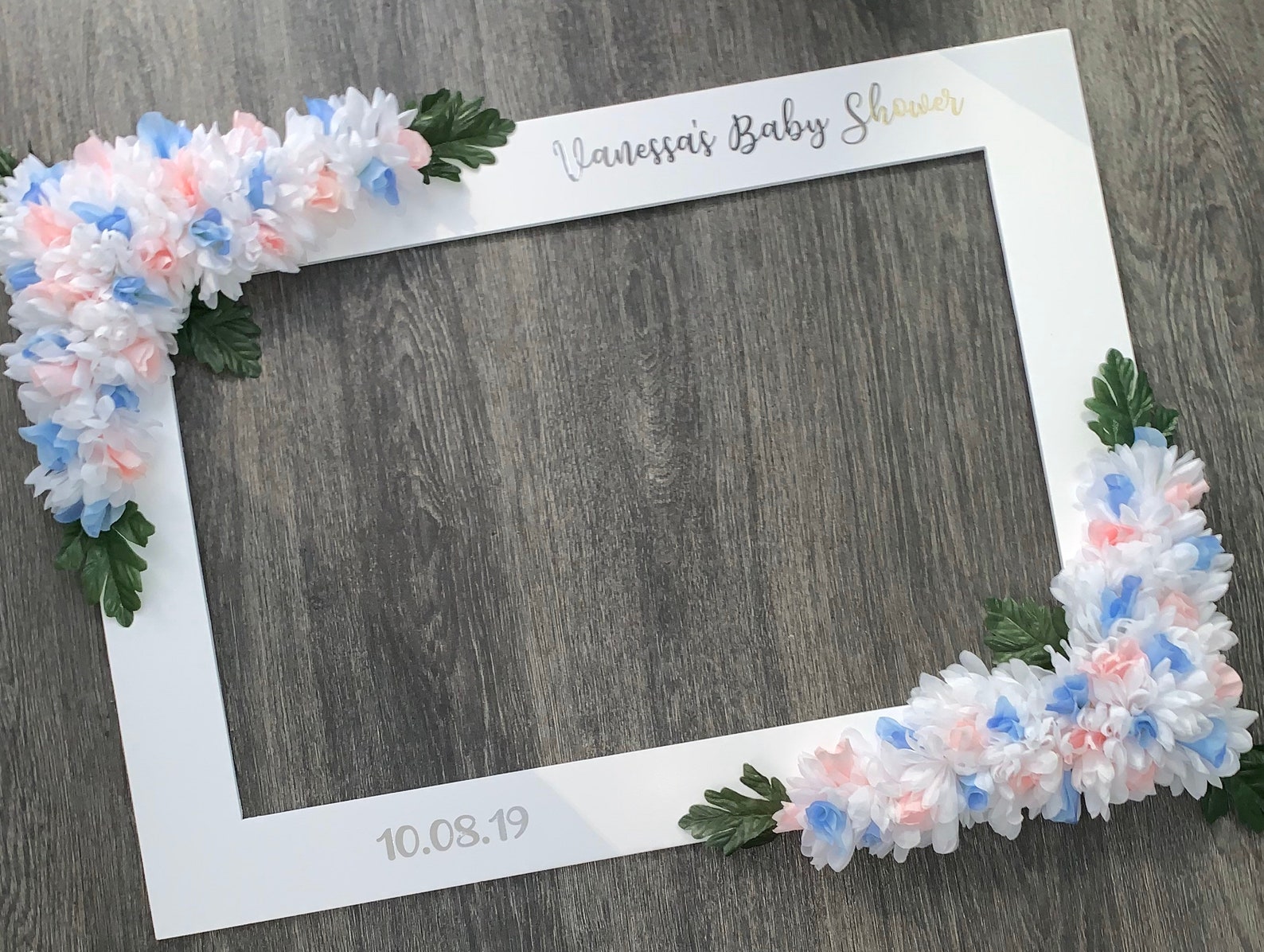 Personalised Floral Selfie Frame | Etsy