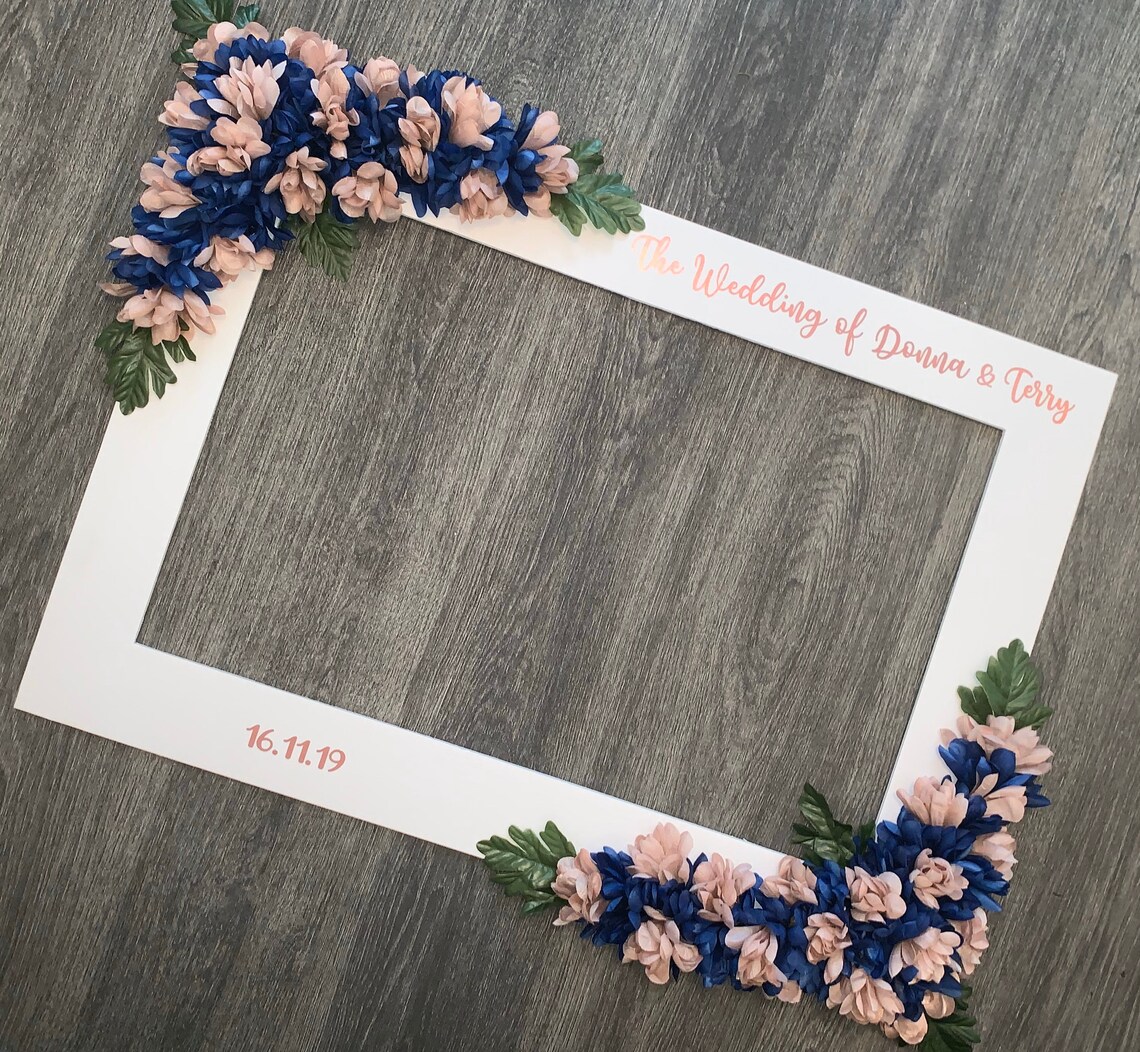 Personalised Floral Selfie Frame | Etsy