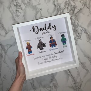 Daddy You Are My Favourite Superhero Fathers Day Frame for | Etsy