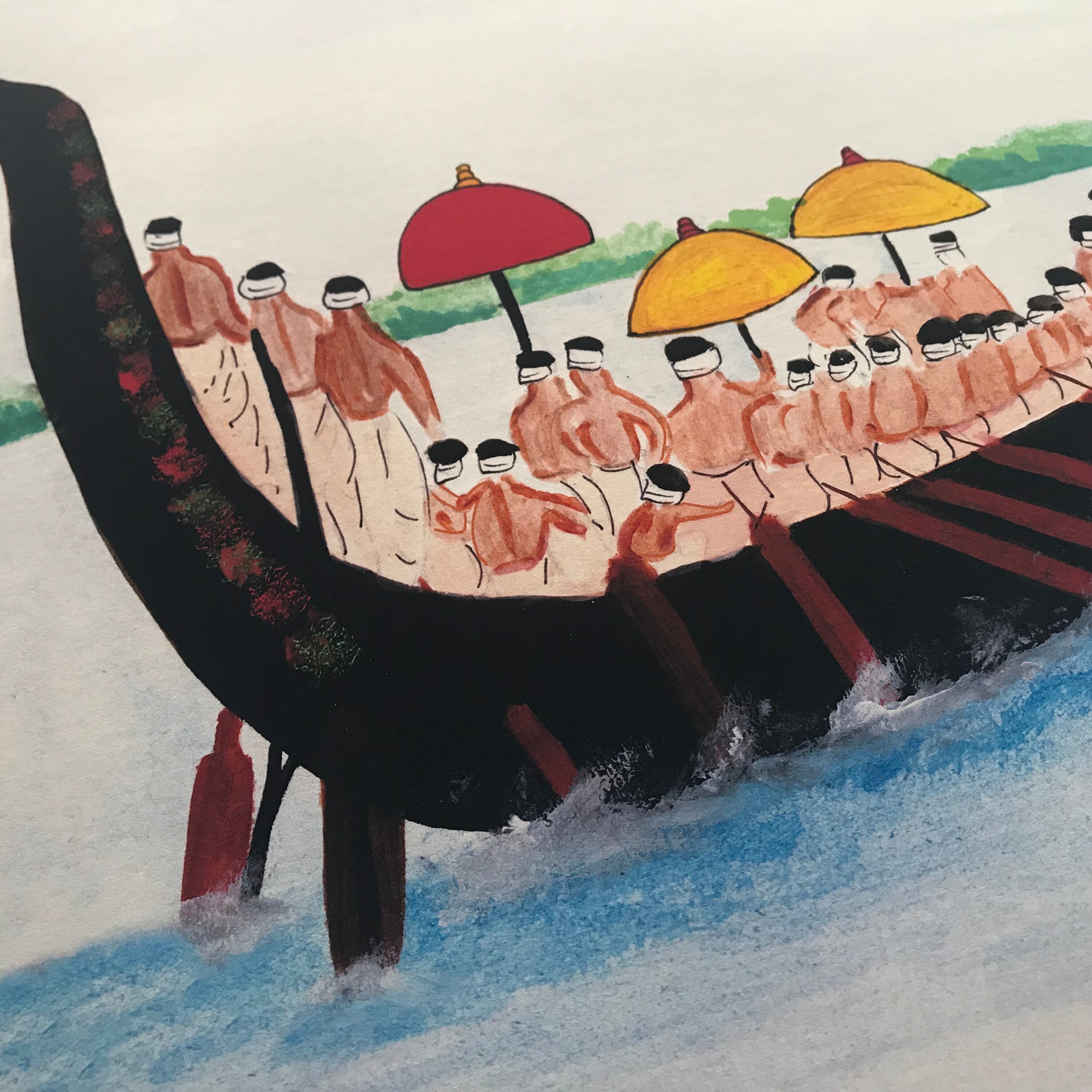 Kerala Landscape, Kerala Boat Race, Kerala Art, Kerala Painting, Indian ...