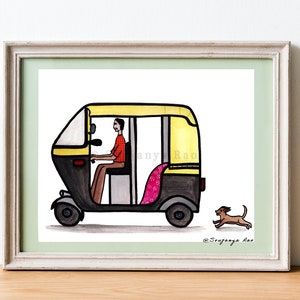 Auto Rickshaw, Indian Auto Rickshaw, Auto Rickshaw Illustration ...